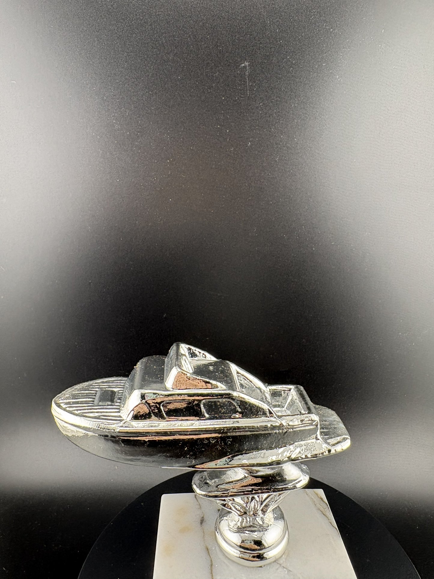 Vintage Silver Boat Trophy 3” – C.P.Dean Company