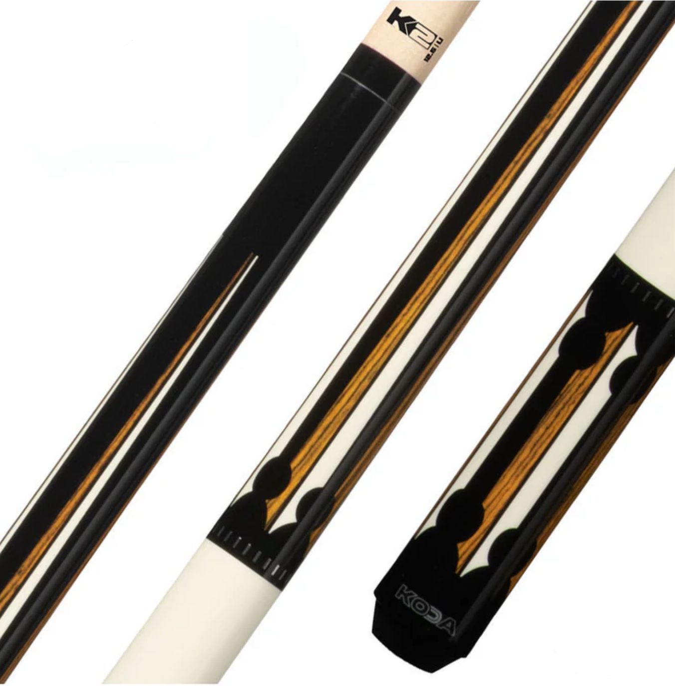 K2 Cue Gloss Split Floating Bocote/ Ivory Point Design-Wrapless – C.P ...
