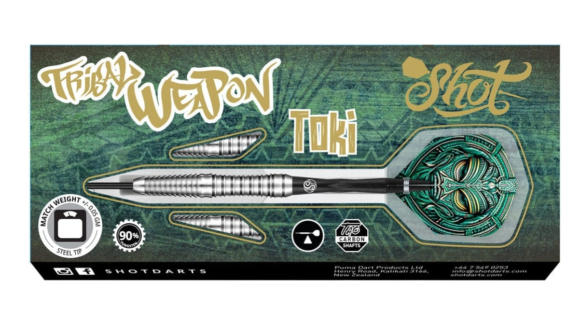 Tribal Weapon Toki Steel-Tip Dart Set - 90% Tungsten – C.P.Dean Company