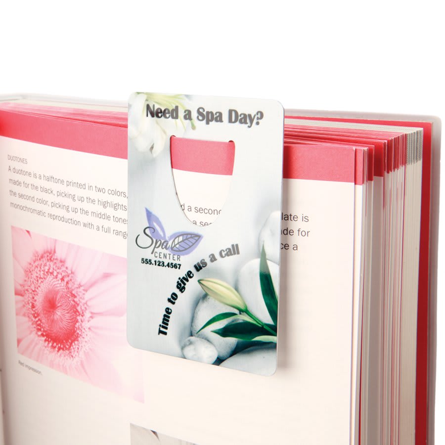 Aluminum Book Mark with Radius Corners – C.P.Dean Company
